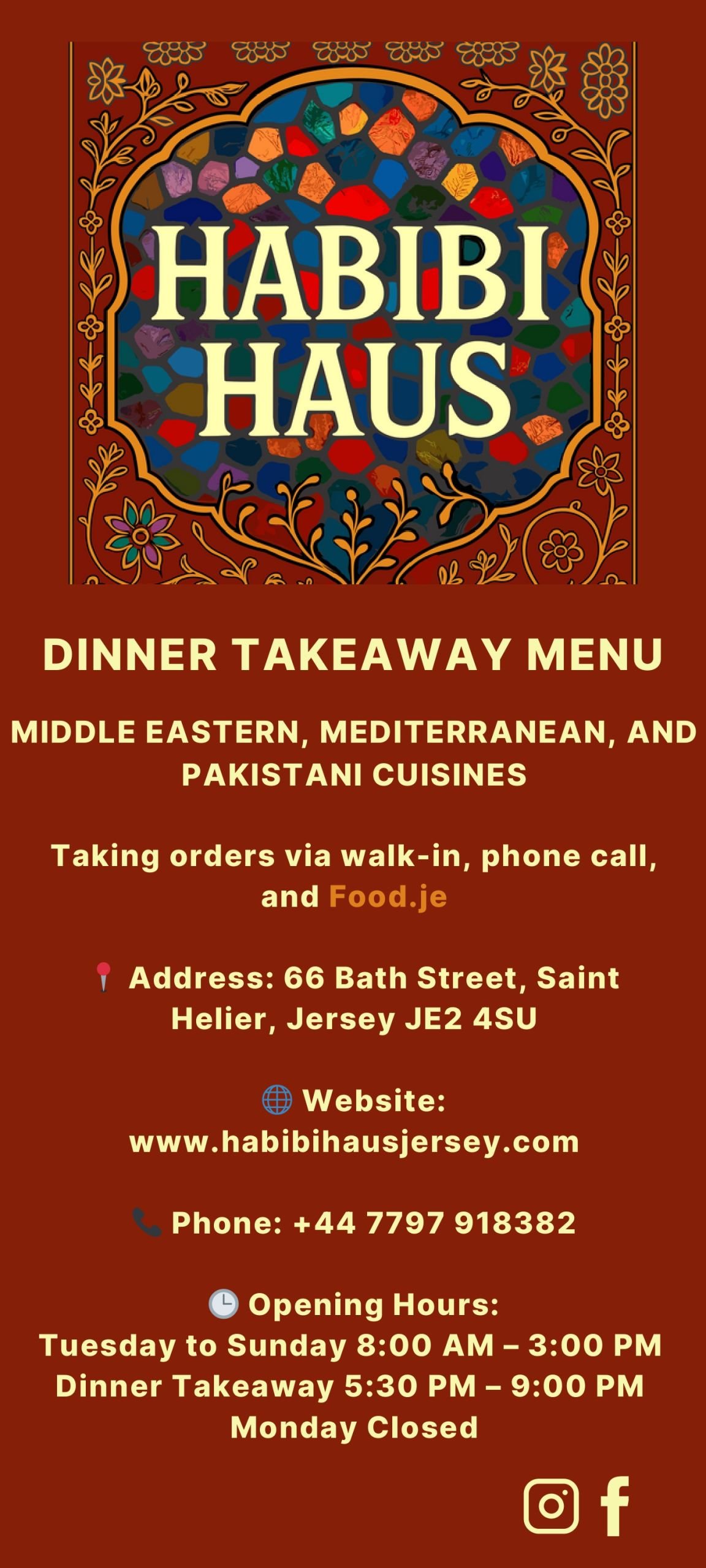 Dinner Takeaway – Habibi Haus